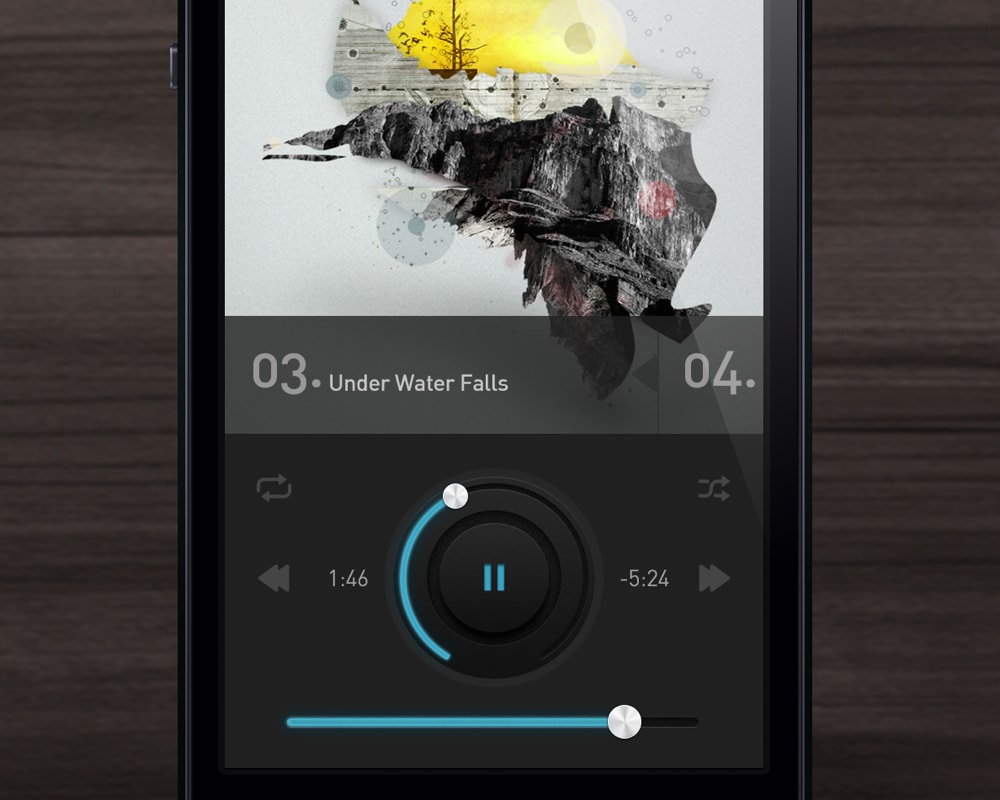 Shimmer Music Player | Design Shack