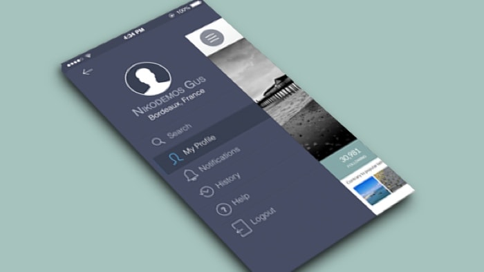 Swipe Mobile Navigation Interface Design Shack