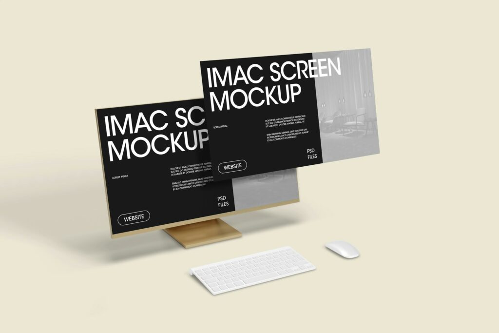 80+ iMac Mockup PSDs, Photos & Vectors 2025 - Shack Design