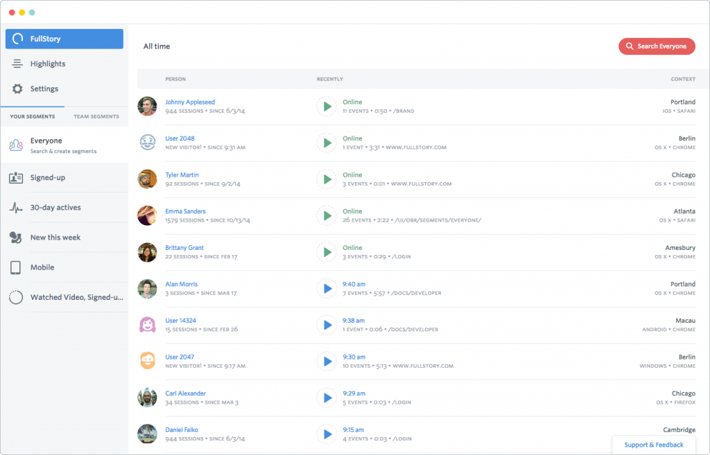 How to Perform Real-Time User Testing With FullStory | Design Shack