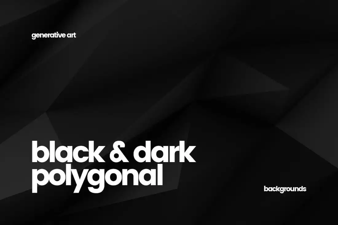 10 Dark and Black Polygon Backgrounds | Design Shack