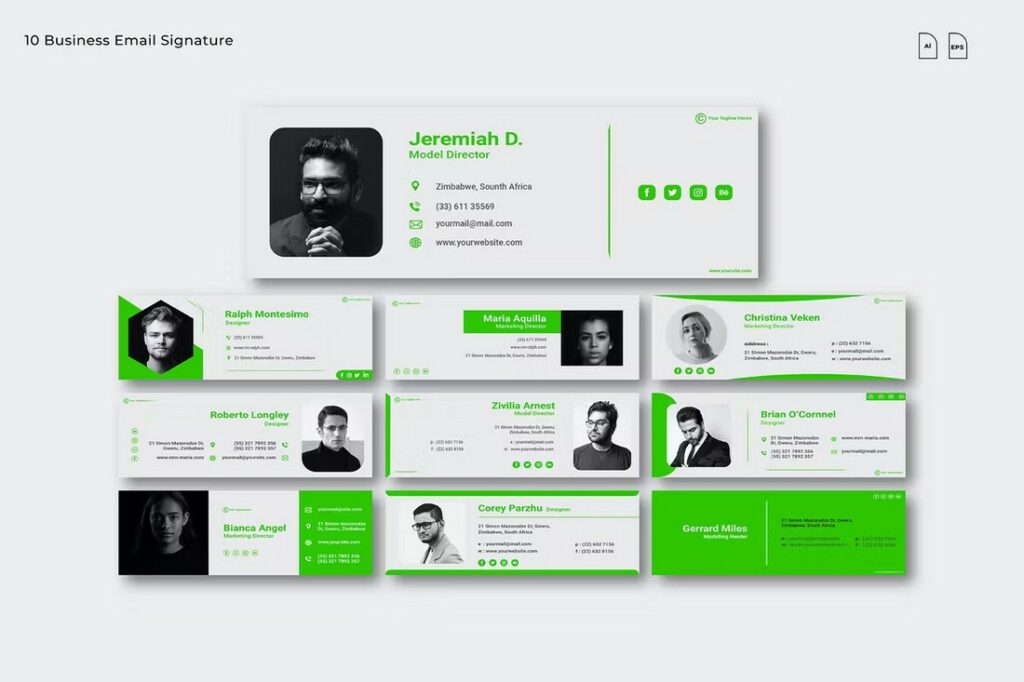 20+ Best Professional Email Footer Signature Templates (+ Free Tips ...