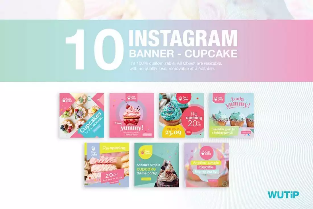 10 Instagram Cupcake Post Banners | Design Shack