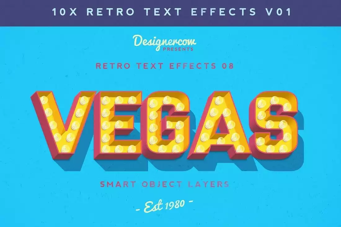 10 Retro Text Effects for Photoshop | Design Shack