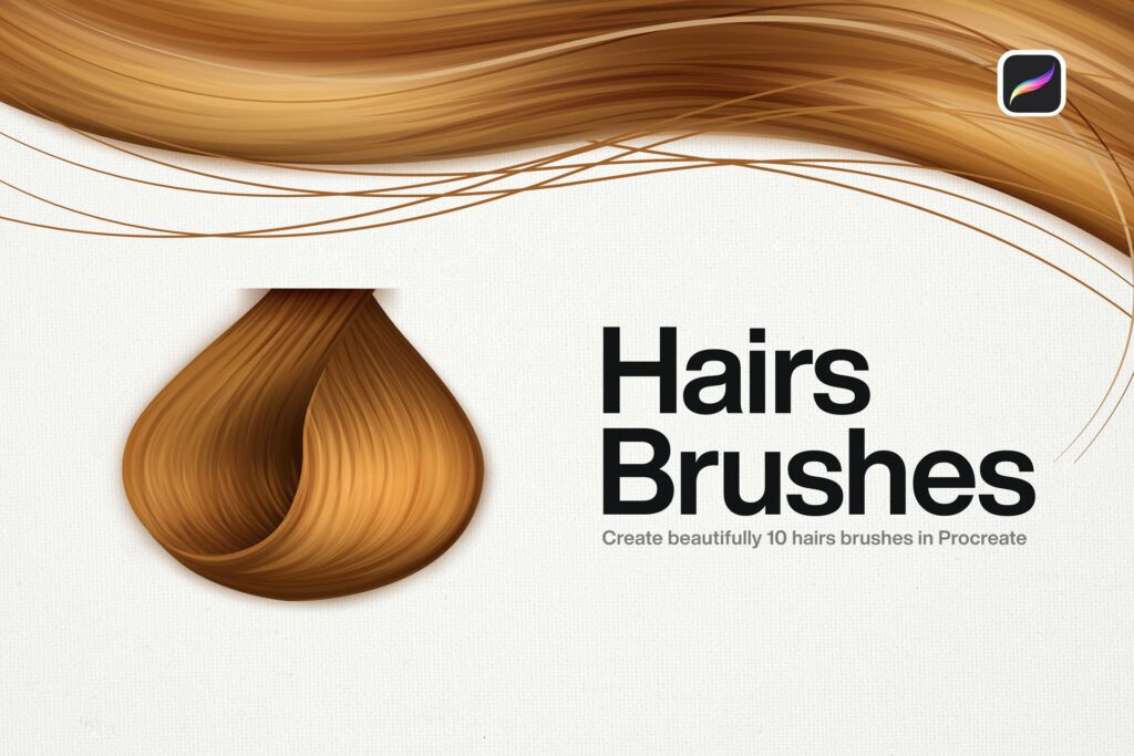 20+ Best Hair Brushes for Photoshop & Procreate | Design Shack