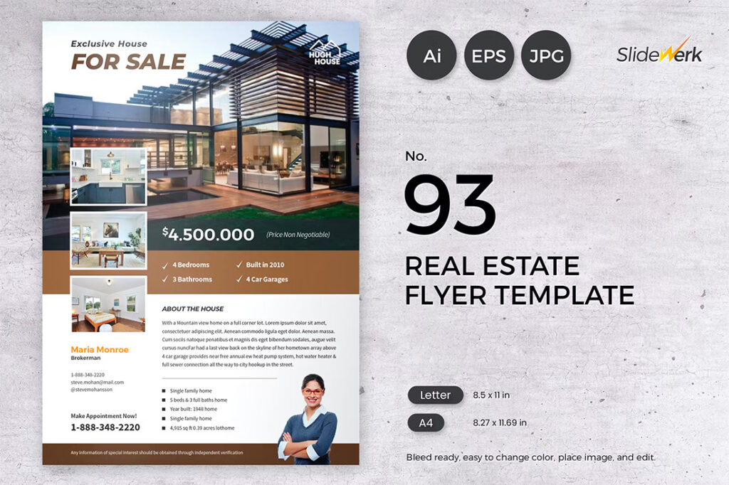 10 Tips & Contoh Membuat Brosur Listing Properti - desainae.com