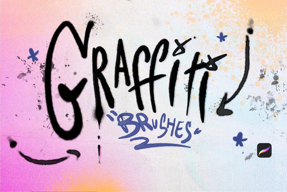 10 Graffiti Brushes Procreate | Design Shack