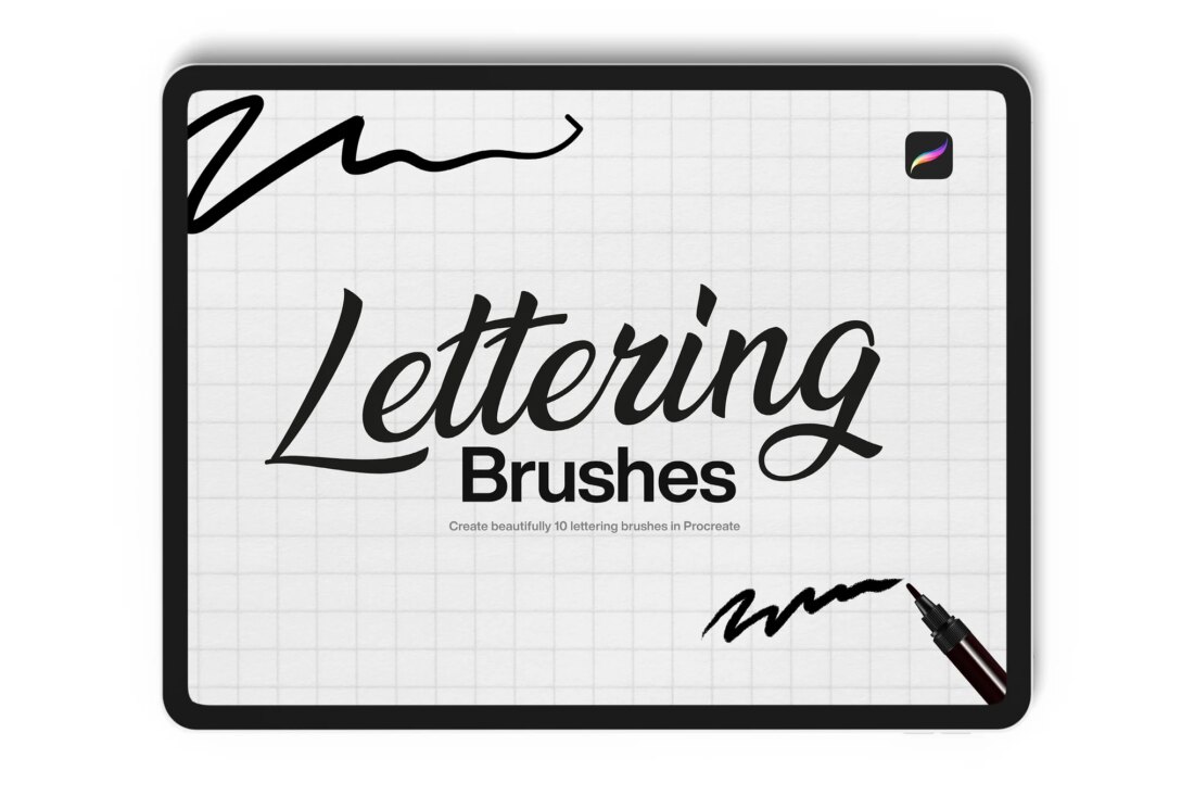 20+ Best Calligraphy Brushes for Procreate, Photoshop & More | Design Shack