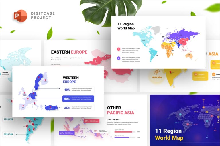 20+ Best World Map Templates for Designers (Free & Pro) | Design Shack