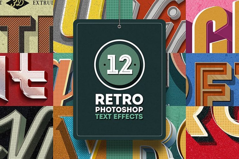 45+ Best Retro Text Effects & Styles | Design Shack