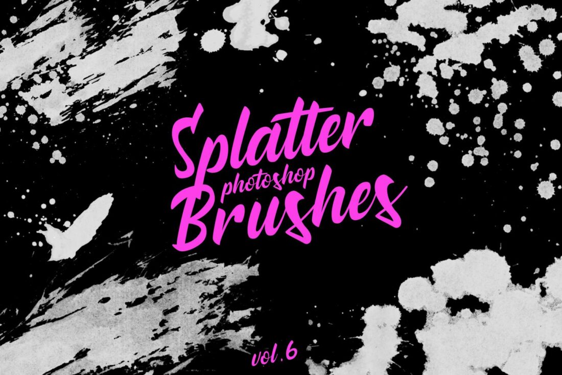 20+ Best Splat & Splatter Photoshop Brushes for Paint Splats | Design Shack