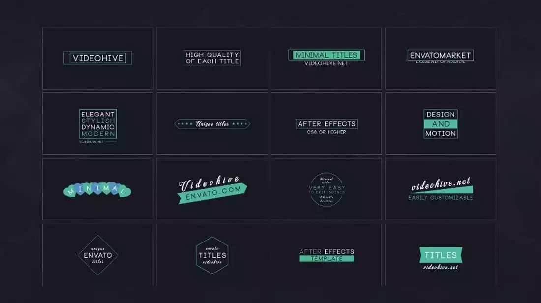 16 Minimal Titles Template | Design Shack