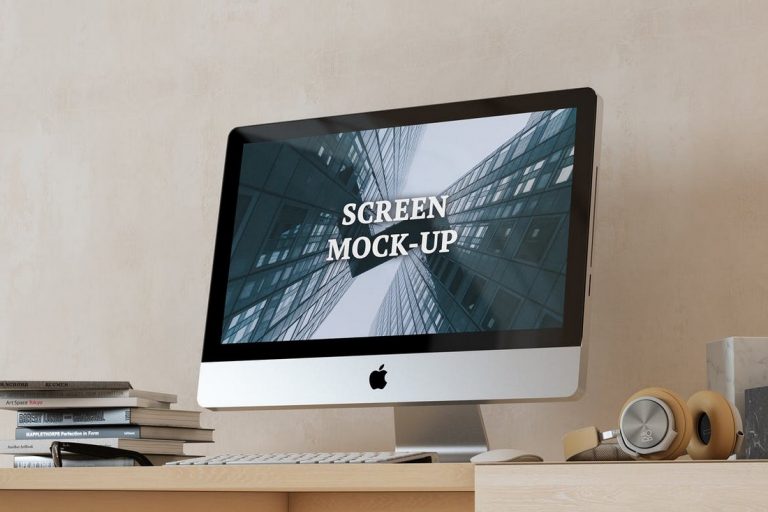 55+ iMac Mockup PSDs, Photos & Vectors 2023 | Design Shack