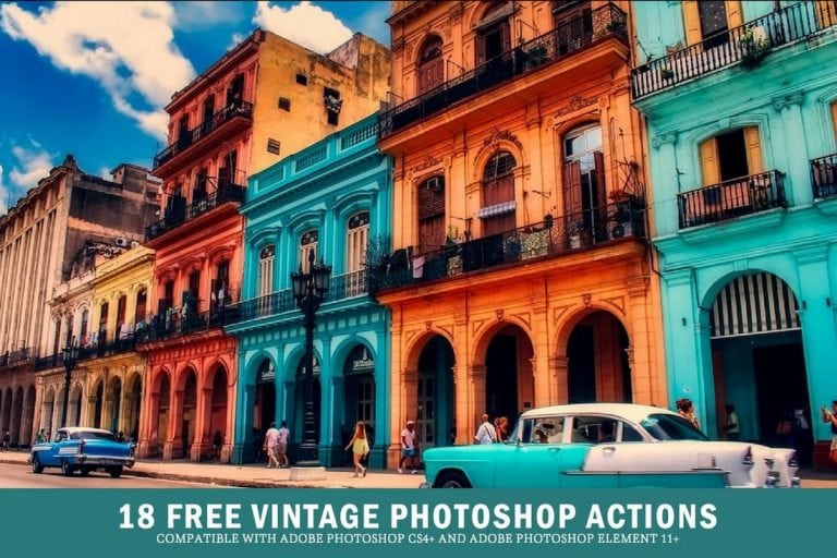 45+ Best Vintage & Retro Photoshop Actions & Effects | Design Shack
