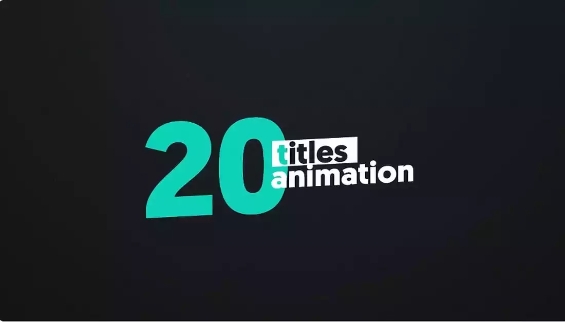 20 Creative Animated Titles for Premiere Pro | Design Shack