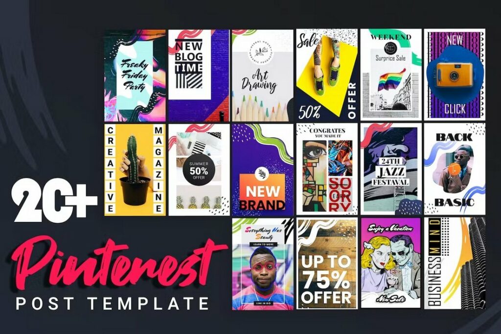20+ Best Pinterest Templates for Posts & Banners (Free & Pro) | Design ...