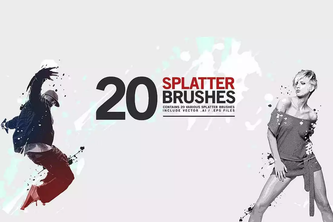 20 Splatter Brushes | Design Shack