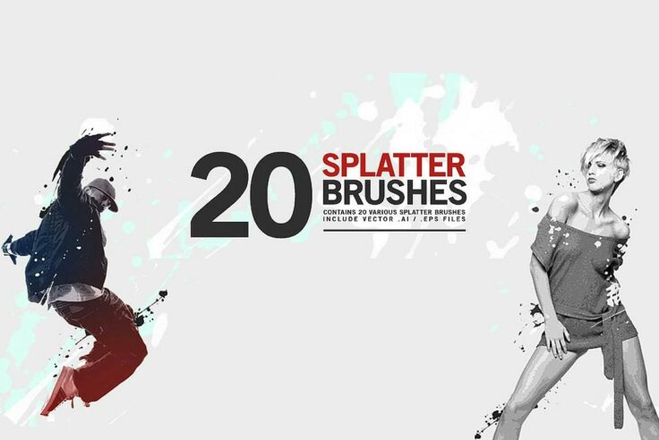 20+ Best Splat & Splatter Photoshop Brushes for Paint Splats | Design Shack