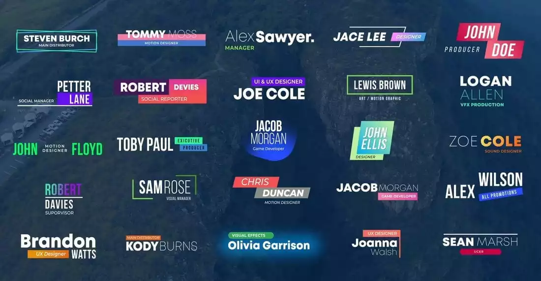 25 Lower Thirds & Title Templates | Design Shack