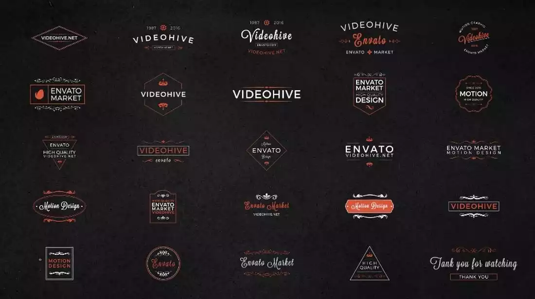 25 Animated Titles & Badges Template | Design Shack