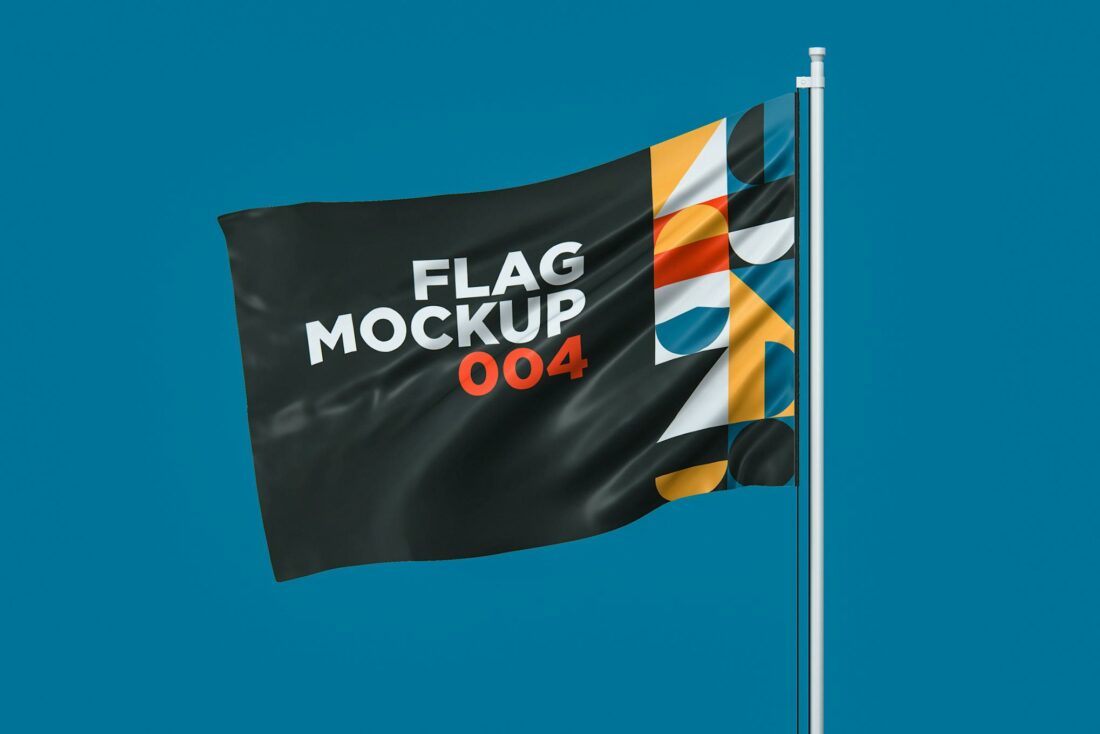 3 Simple Flag Mockups | Design Shack