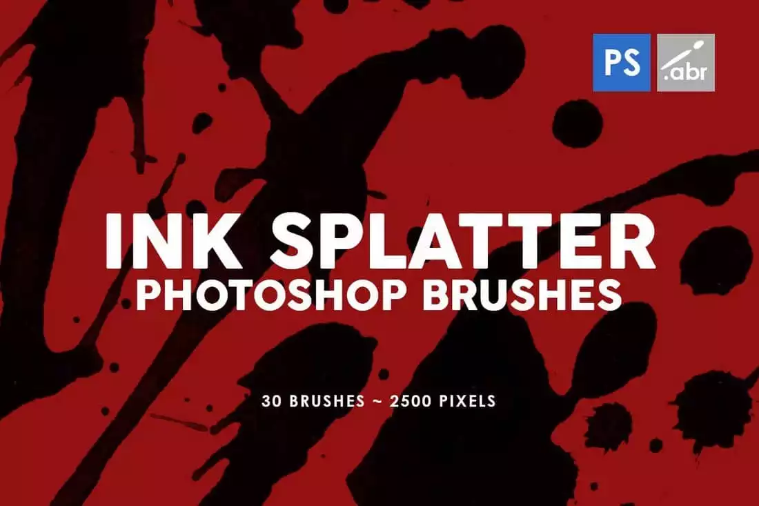 30 Ink Splatter Photoshop Stamp Brushes | Design Shack