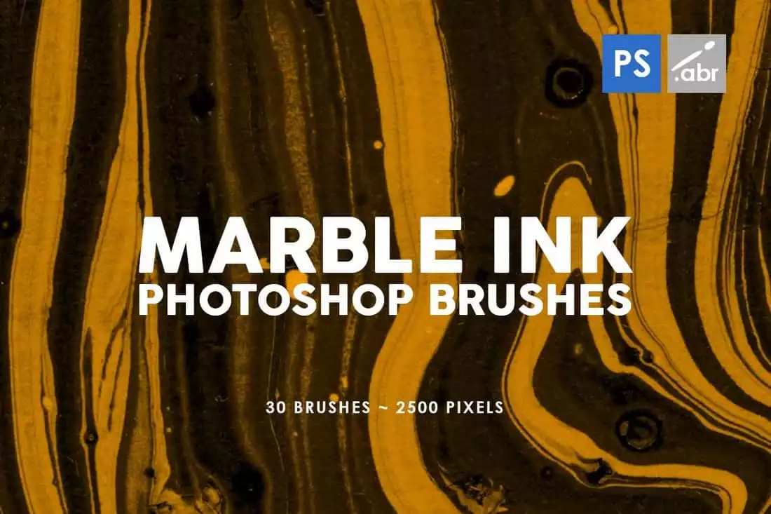 30 Marble Ink Photoshop Brushes | Design Shack