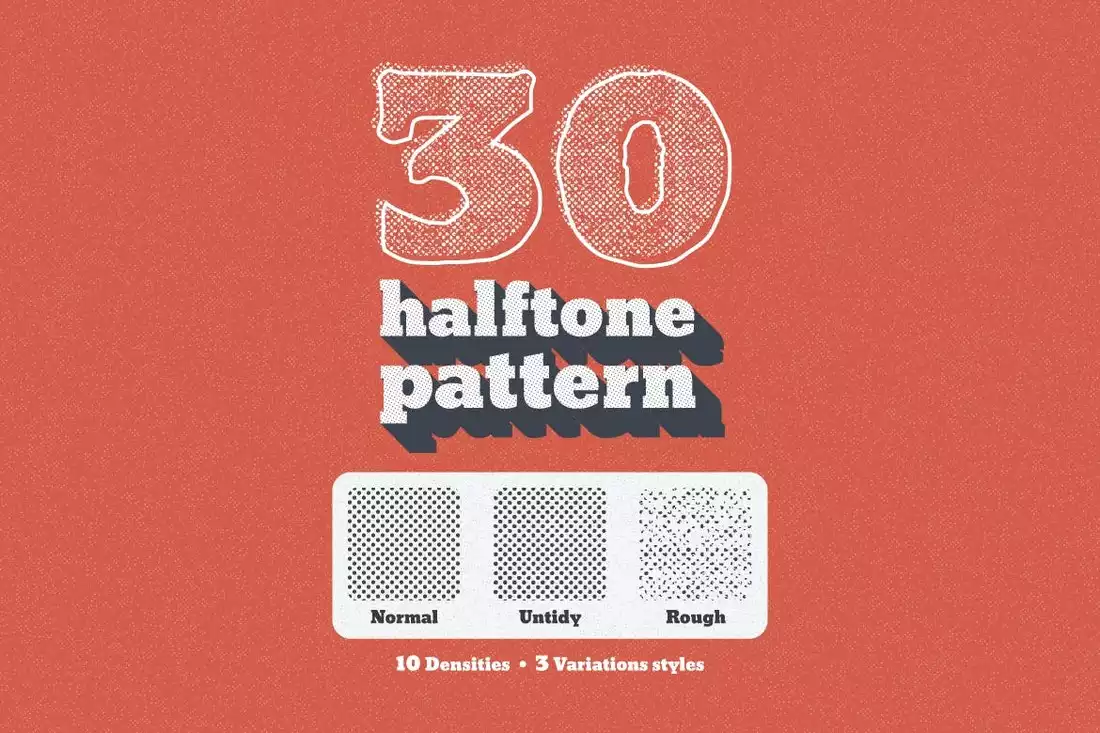 30 Seamless Vintage Halftone Patterns | Design Shack