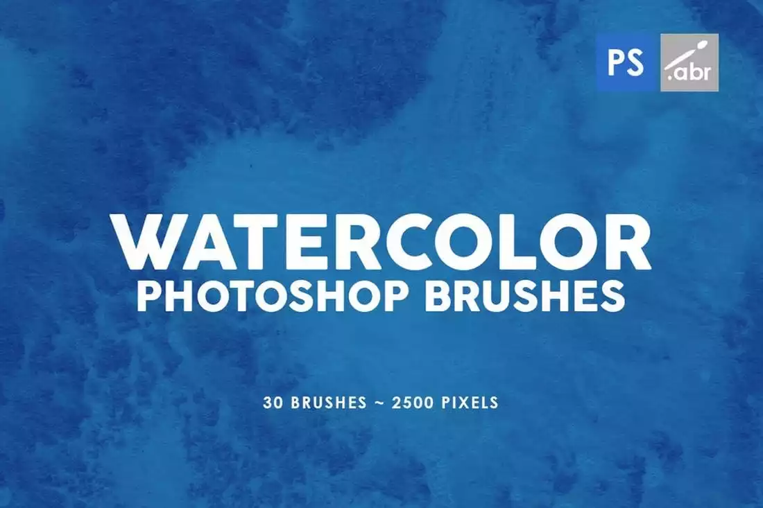 30 Watercolor Texture Photoshop Brushes | Design Shack
