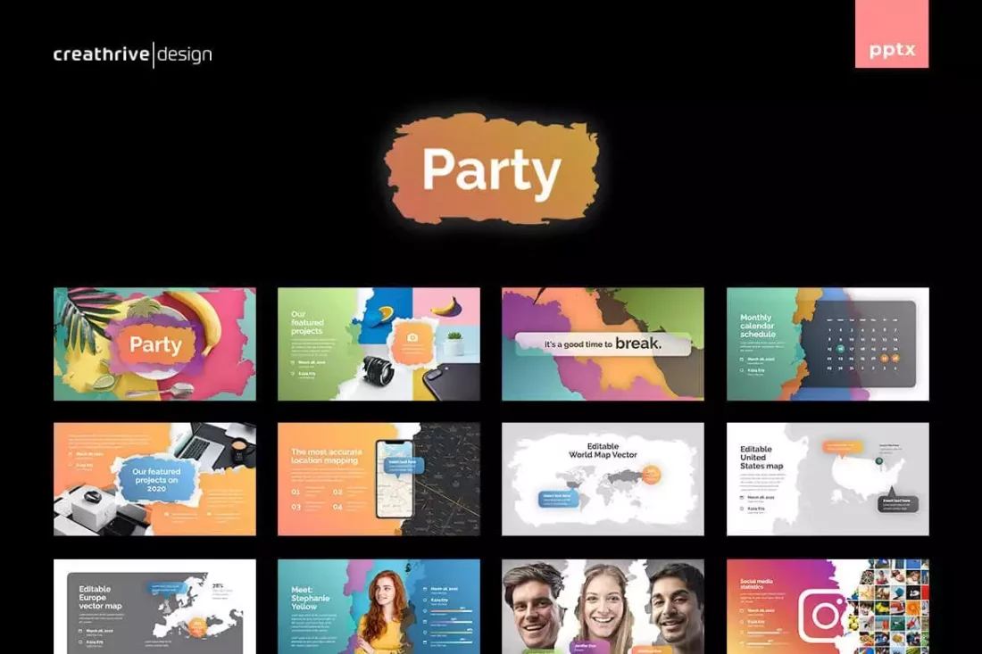 Party Presentation Template | Design Shack