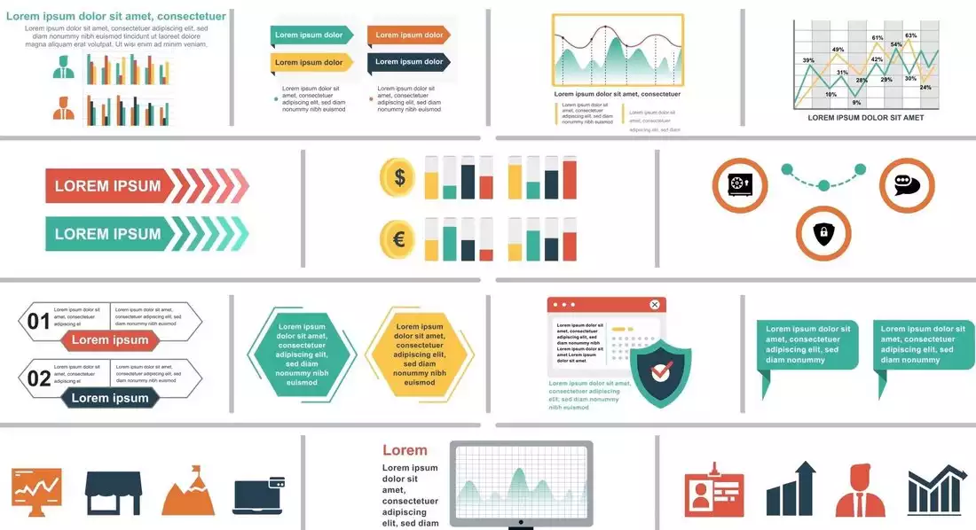 38 Business Infographic Elements for Premiere Pro | Design Shack