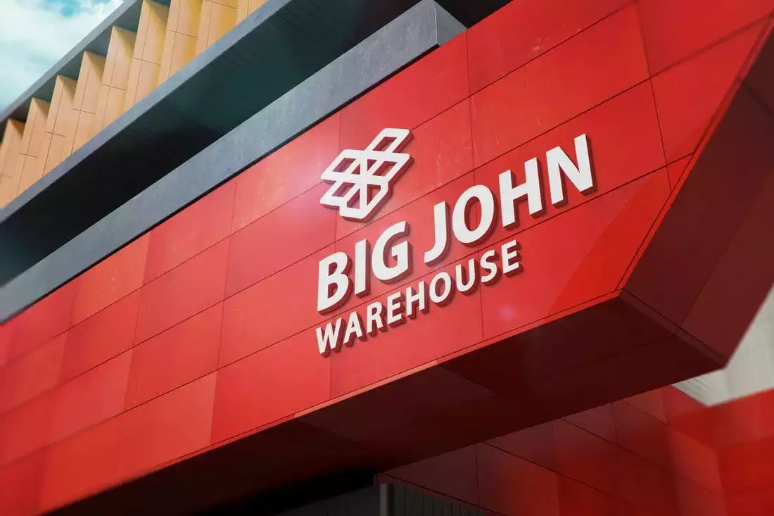 3D Logo Signage Mockup 2 | Design Shack