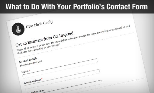 What to Do With Your Portfolio’s Contact Form: 3 Popular Solutions ...