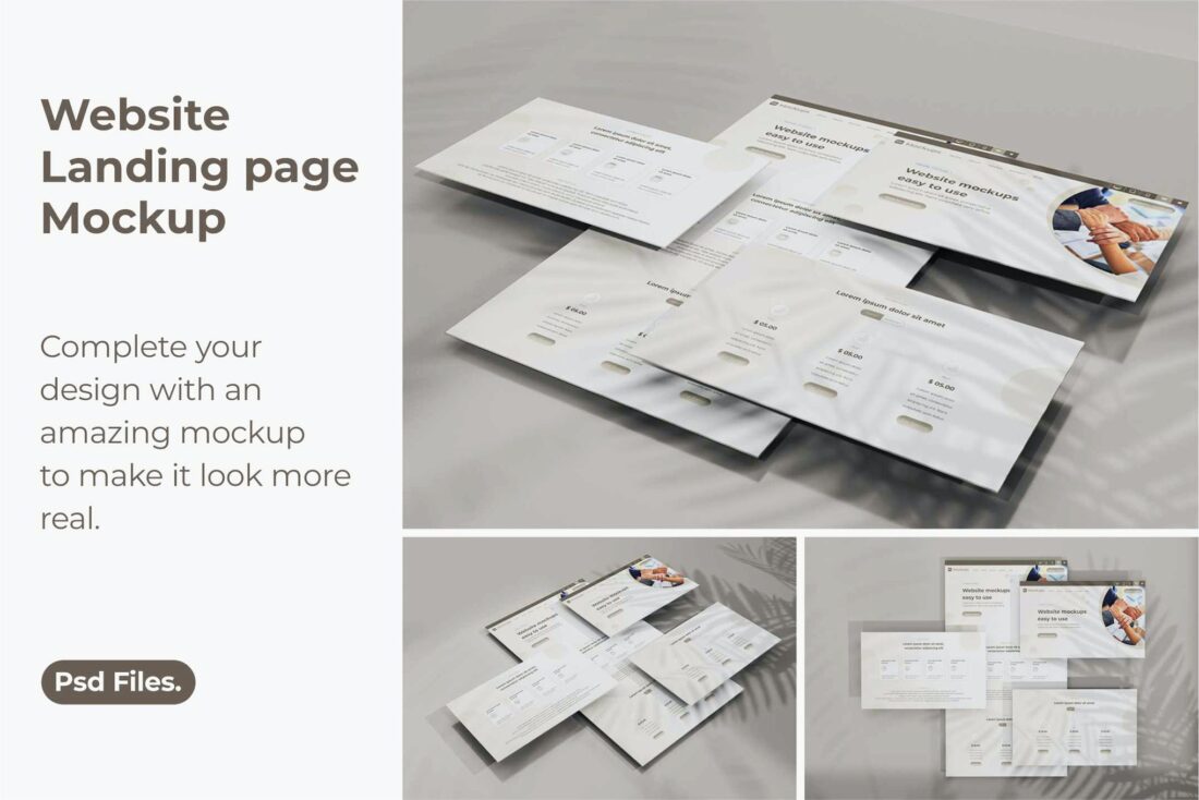 80+ Best Website PSD Mockups & Tools 2024 - Blog of Web Design ...