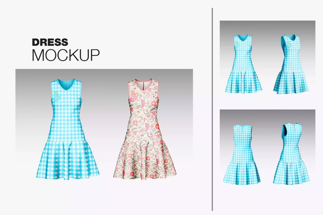 3D Women’s Dress Mockup | Design Shack
