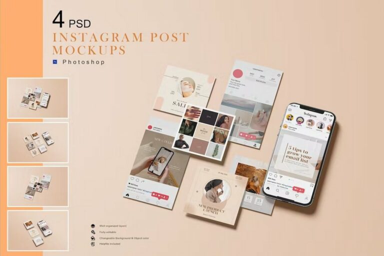 50+ Best Instagram Mockup Templates (Story & Post) 2025 | Design Shack