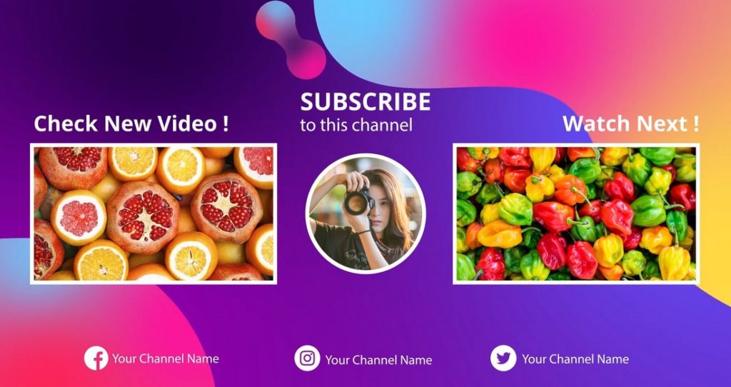 15+ Best YouTube End Screen Templates for 2025 | Design Shack