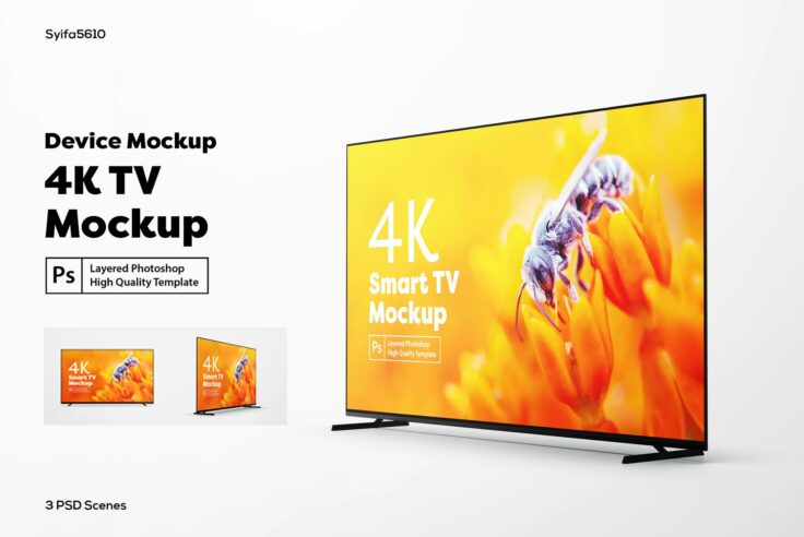 25+ Best TV Mockup Templates (TV Screens and Frames) | Design Shack