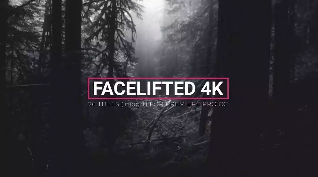 4K Titles Premiere Pro Template | Design Shack