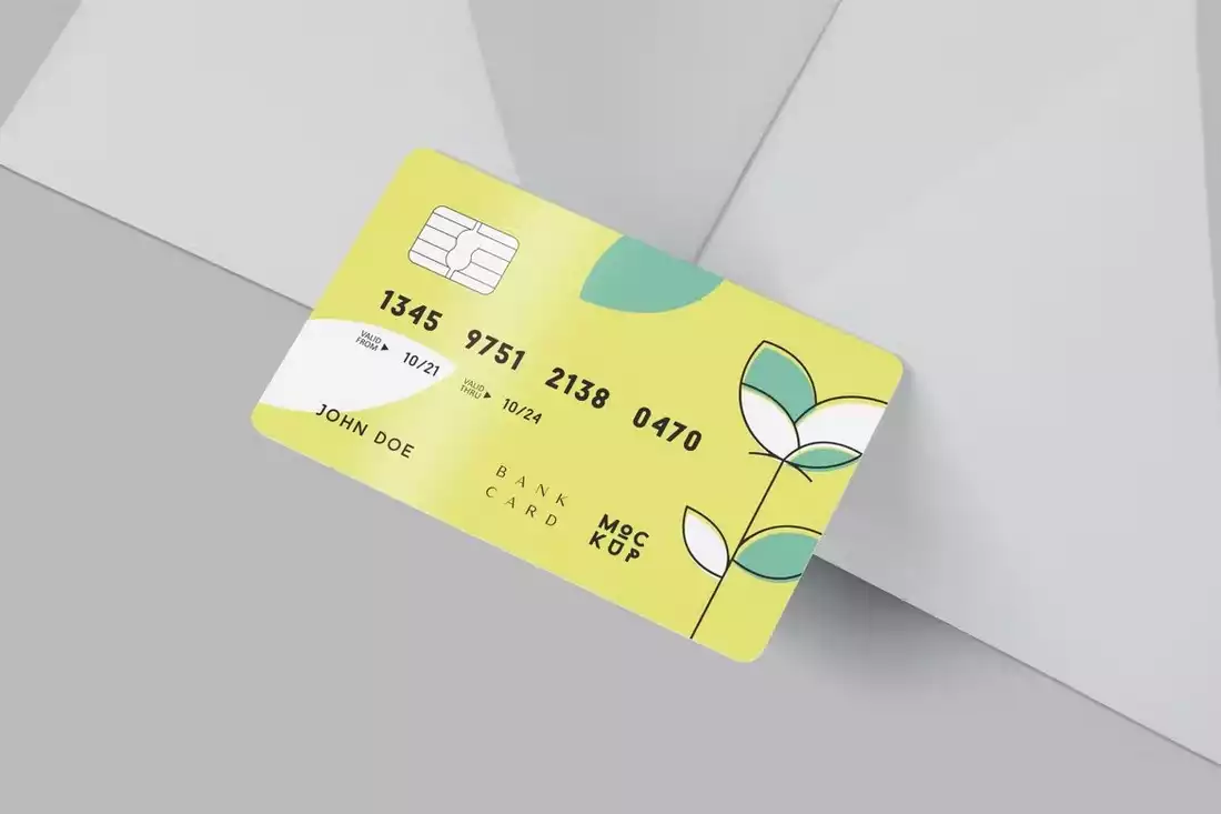 5 Simple Bank Card Mockup Templates | Design Shack