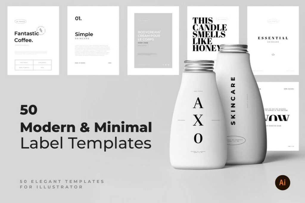 25+ Templat Desain Label Minuman & Makanan 2024 - desainae.com