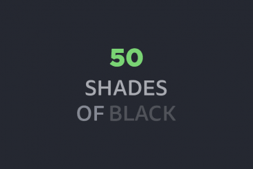 50 Shades of Black: Effective Use of No Color | Design Shack