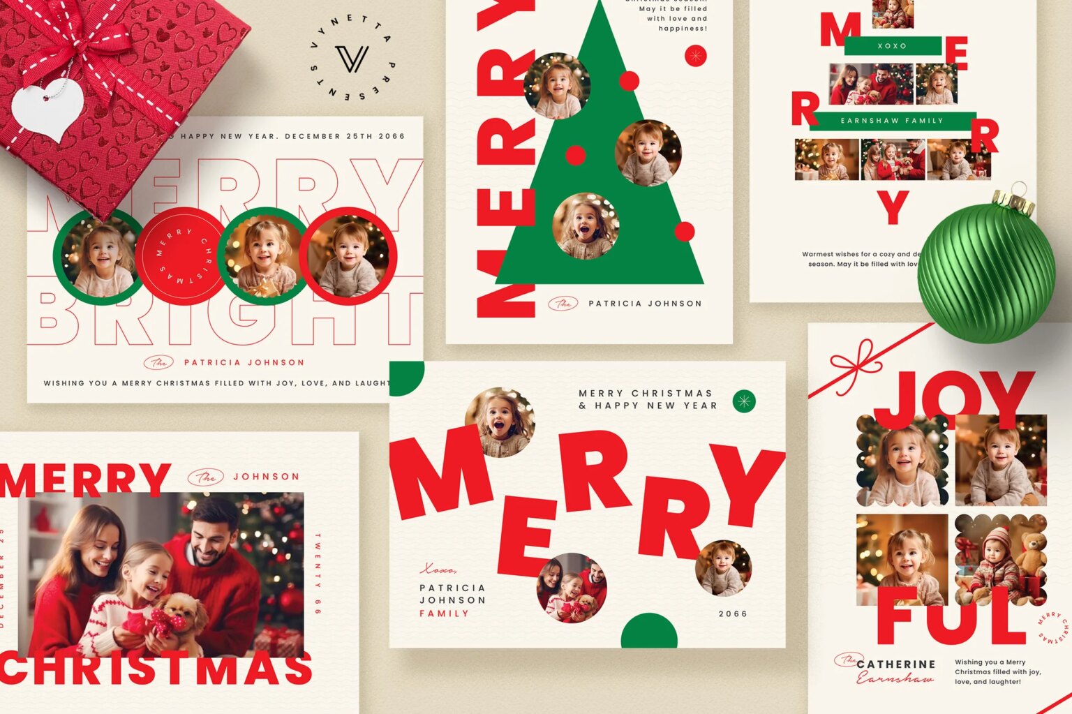 30+ Best Christmas Card Templates for Photoshop | Design Shack