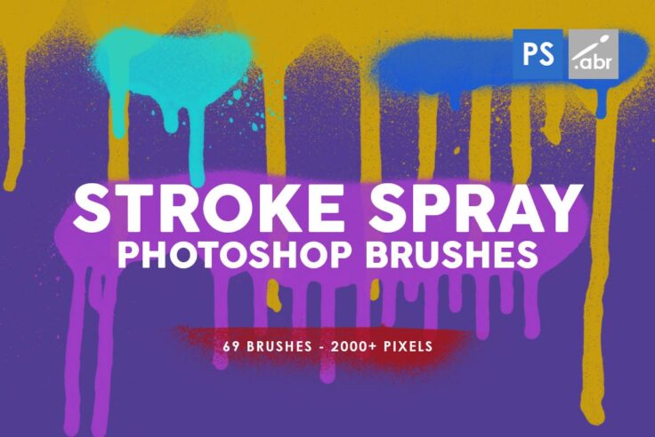 20+ Best Spray Paint Photoshop Brushes | Design Shack