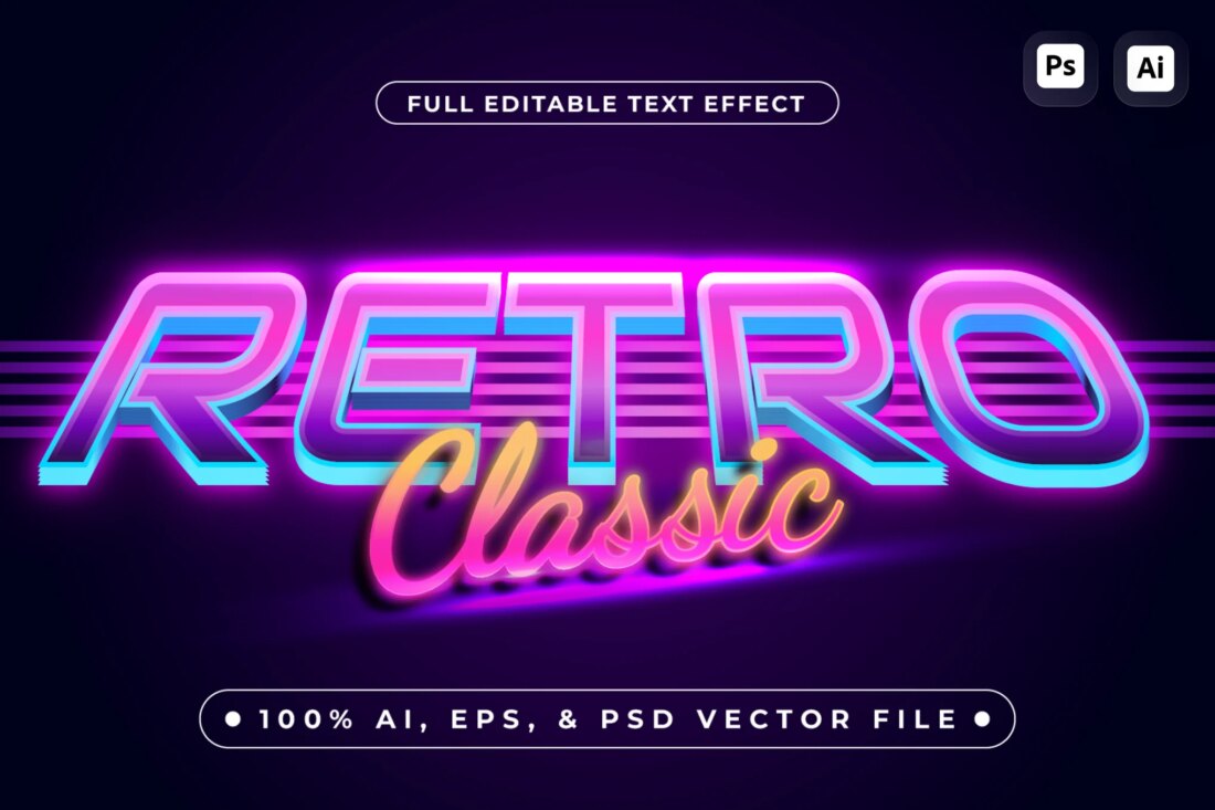 40+ Best Illustrator Text Effects | Design Shack