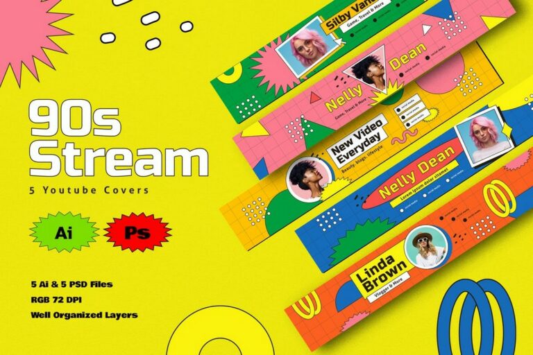 35+ Template Sampul & Spanduk YouTube Terbaik (Gratis & Pro) - desainae.com