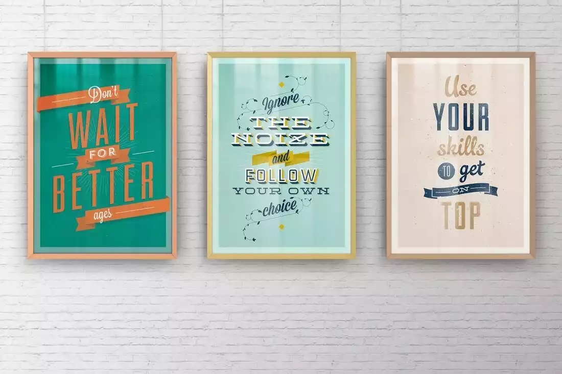 A2 Elegant Poster Frame Mock-Ups | Design Shack