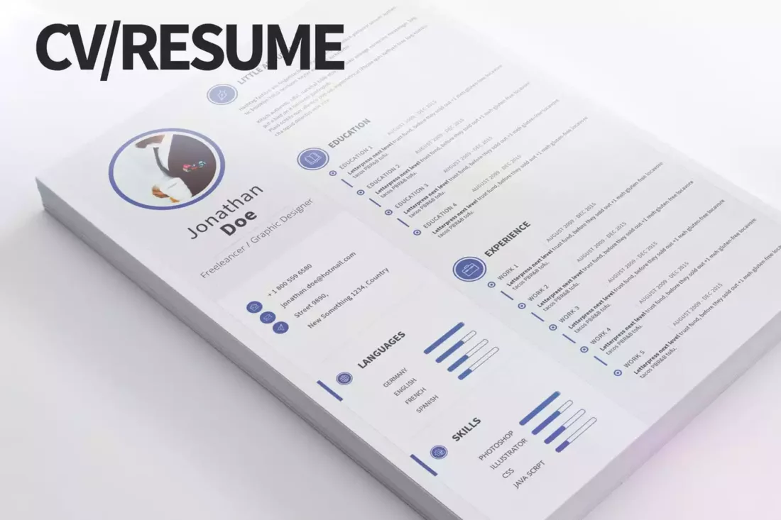 A4 Resume Template | Design Shack