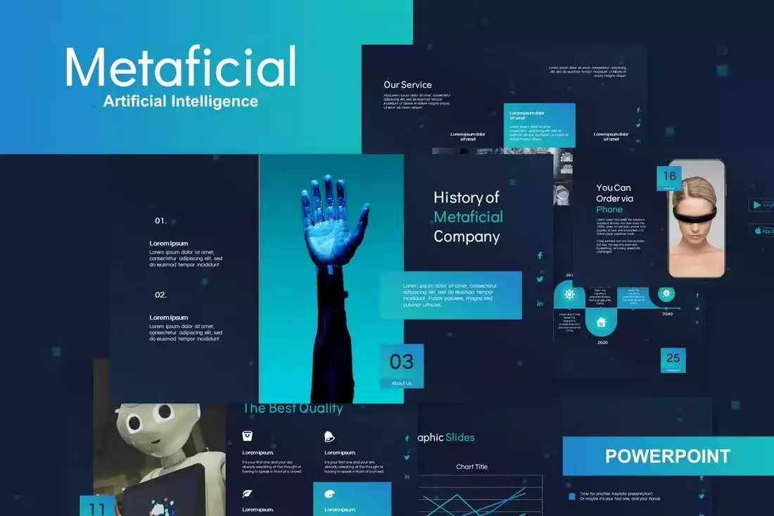 AI Technology PowerPoint Presentation Template | Design Shack