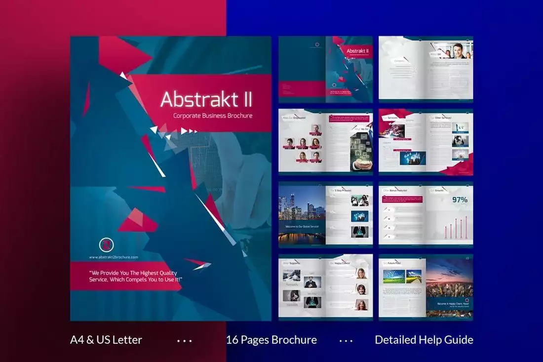 Abstract II Brochure Template | Design Shack